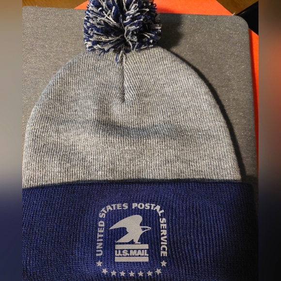 Accessories | Postal Pom Pom Beanie Hat With Reflective Design | Poshmark